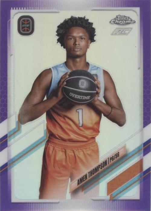 2021-22 Topps Chrome OTE Overtime Elite - Amen Thompson #30 Purple ...