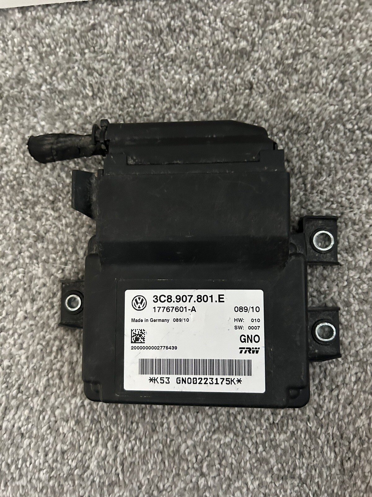 Volkswagen PASSAT B6 Parking Brake ECU Control Module 3C8907801E 2009 ...