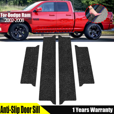 For Dodge Ram 2002-2008 Quad Cab 4pc Door Sill Step Protector Threshold ...