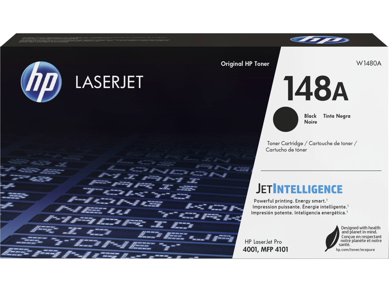 HP 148A Black Original LaserJet Toner Cartridge, ~2,900 pages, W1480A ...