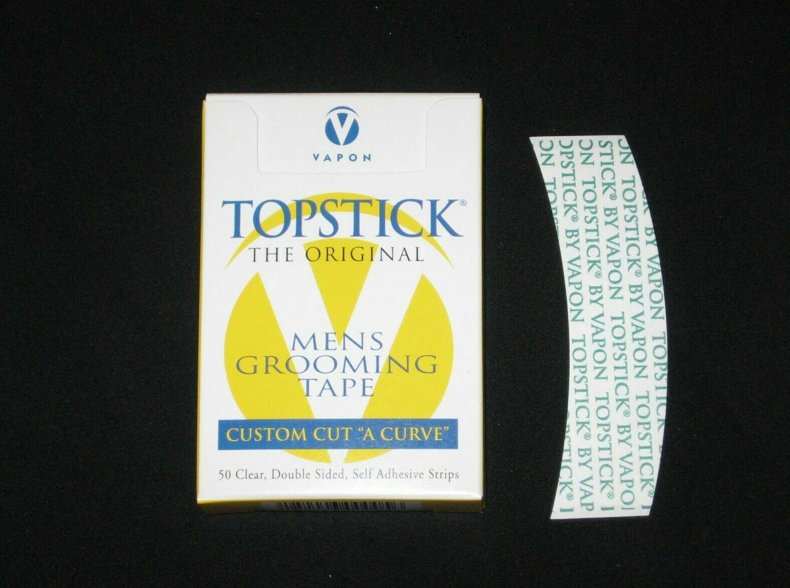 Vapon Topstick® Clear Tape Mens Grooming 1/2″ Topstick/“A” Curve/1″X 3 ...