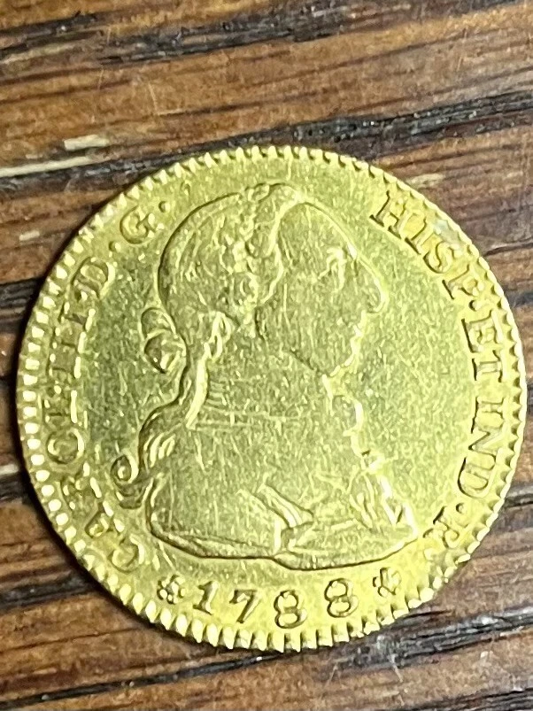 1788 2 Escudo Gold Coins
