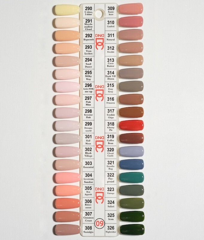 DC Color Chart Gel Polish Color Sample Chart Fall 2021 Single #9 | eBay