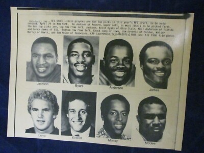 1986 NFL Draft Prospects sheet #2 Vintage Wire Press Photo | eBay