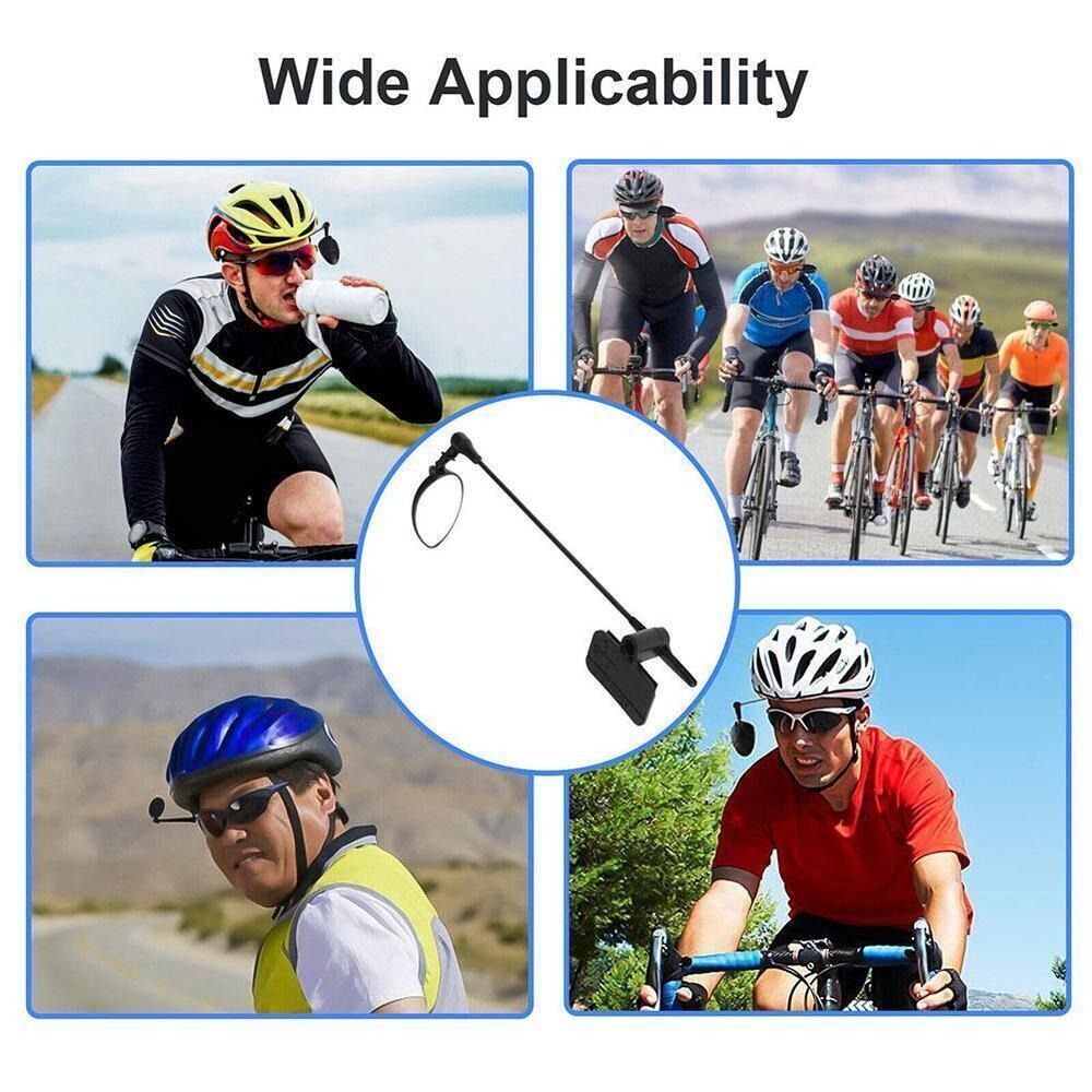 Black Mountain Bike Rear View Reflector Reflector Flat Mirror | eBay