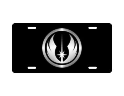 Star Wars Rebel Jedi Vehicle License Plate Front Auto Tag