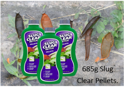 Slug & Snail Killer Slug Clear Ultra Pellets For Flowers Fruit & Veg ...