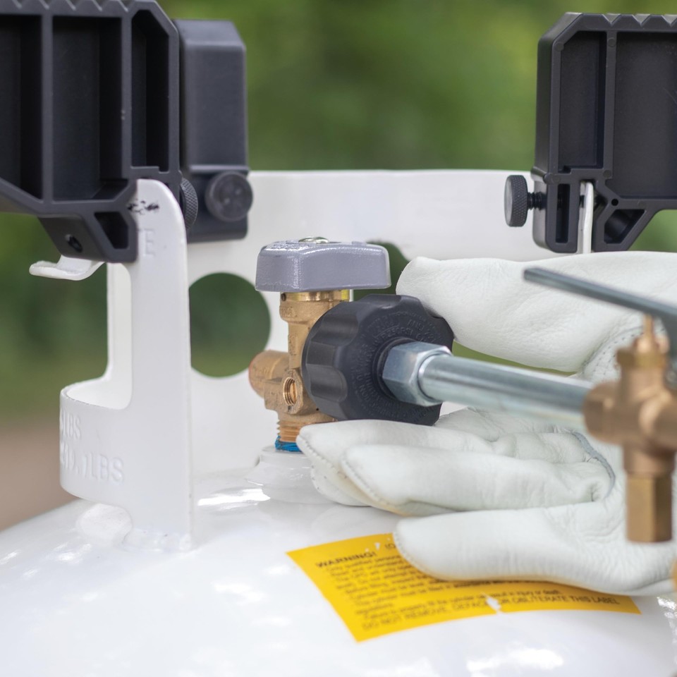 Propane Refill Kit for Fuel Keg 1 lb. / 16 oz. Refillable Propane Tank ...