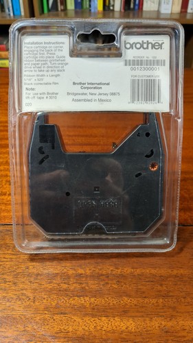 NEW 2-Pack Brother 1230 Black Correctable 1030 Film Ribbons Factory ...