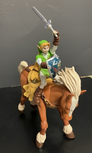 LEGEND OF ZELDA OCARINA OF TIME: LINK & EPONA 2000 TOYBIZ Action Figure ...