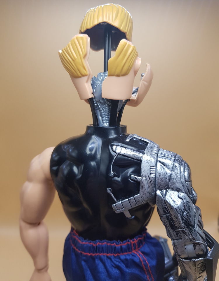 Mattel Max Steel Psycho Cyborg Exploding Head Vintage 12" Action Figure ...