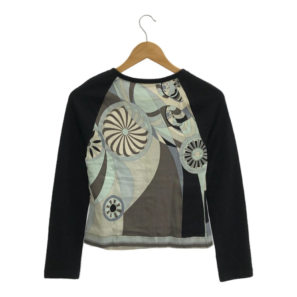 Emilio Pucci Wool Silk Cardigan Blue Italy Made Used Size 40 | eBay UK
