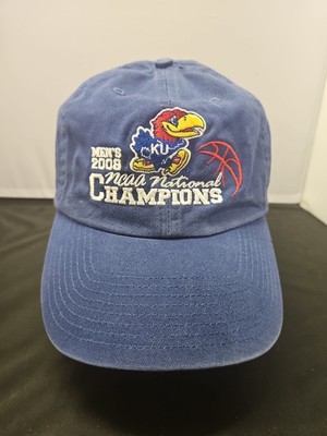 2008 Kansas NCAA champions Fitted Hat Medium KU Basketball Jayhawks | eBay