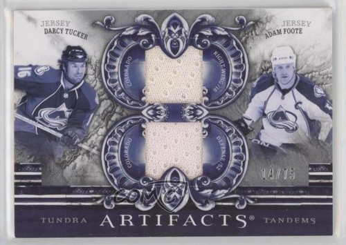 2010-11 Artifacts Tundra Tandems Dual Jerseys Silver /75 Darcy Tucker ...