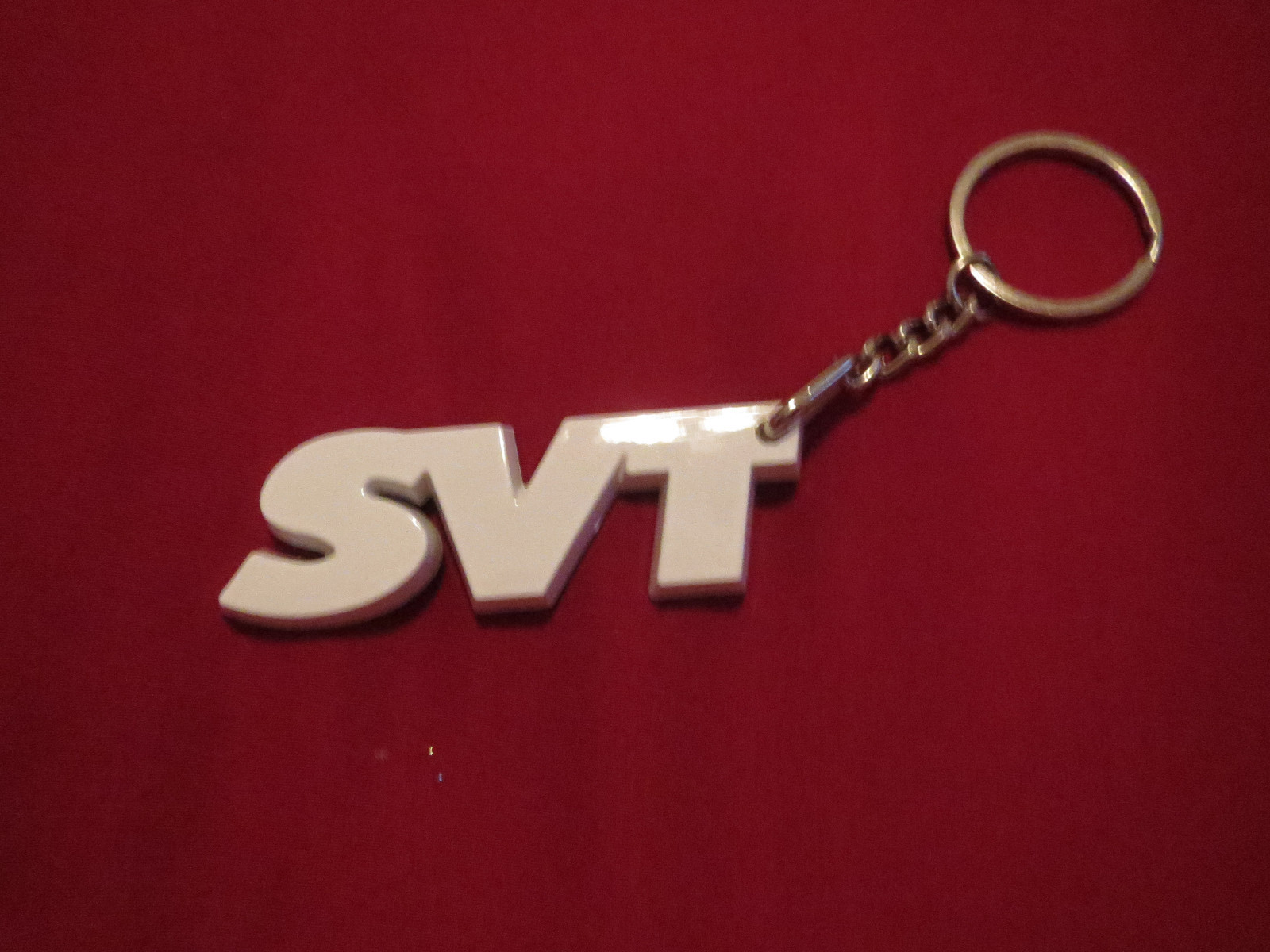 SVT FORD MUSTANG COBRA LIGHTNING F-150 CONTOUR FOCUS SVT "SVT" KEYCHAIN ...