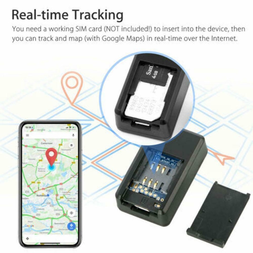 GF07 Magnetic Mini GPS Real Time Car Locator Tracker GSM/GPRS Tracking ...