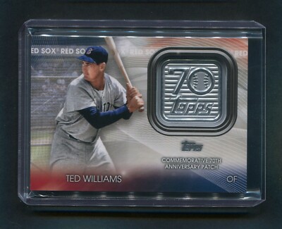 2021 Topps Series 2 70th Anniversary Patch Relic Ted Williams #T70P-TW ...