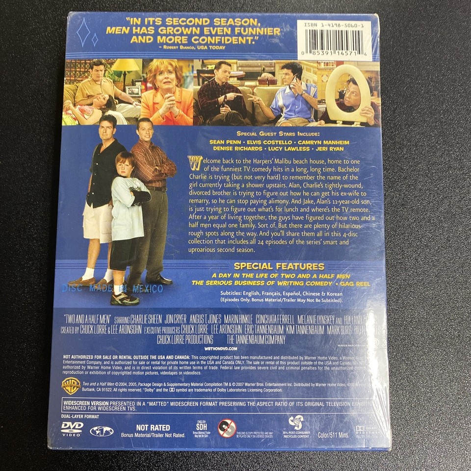 Two and a Half Men: Season 2 - DVD - New Sealed 85391145714| eBay