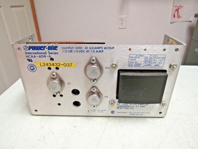 Power-One International Series 5vdc at 6.0a Power Supply Hcaa-60w-a for ...