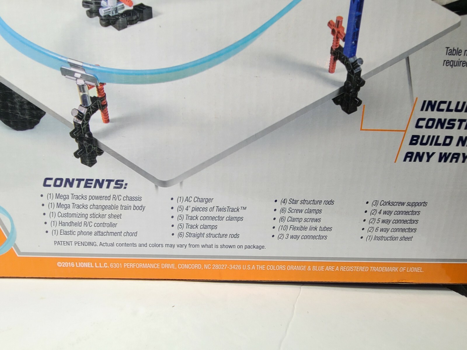 Lionel MEGA TRACKS RC Corkscrew Chaos Master Set-GREEN CAR F-A w/20ft ...