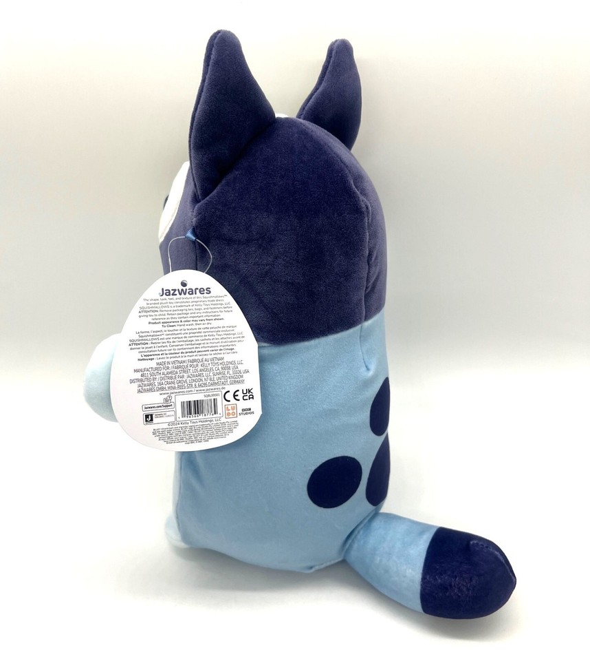 Squishmallows KellyToy Soft Plush HugMee Bluey the Dog 10" New with Tag ...
