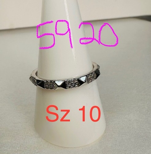 Bomb Party Sz10 Revealed BP Ring Jewelry RBP Full Wrap Rhodium Pl ...