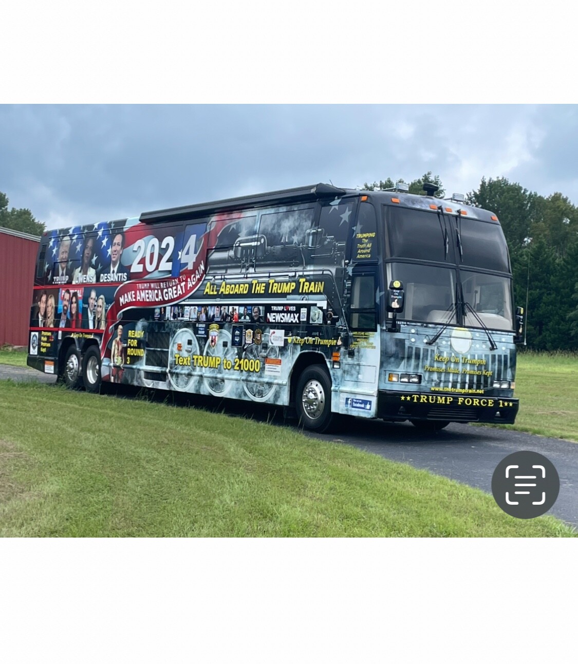 Trump Train!! Prevost H3-45 1998 Featherlite. The original Trump Train ...