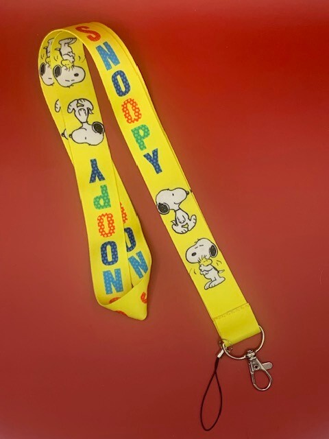 Peanuts Snoopy Lanyard ID Holder Keychain | eBay