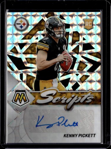 2022 Panini Scripts Mosaic Prizm Auto Kenny Pickett Pittsburgh Steelers ...