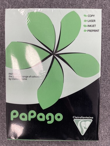 Clairfontaine Papago A4 80g Coloured Paper - Pack 500 sheets BILLIARD ...