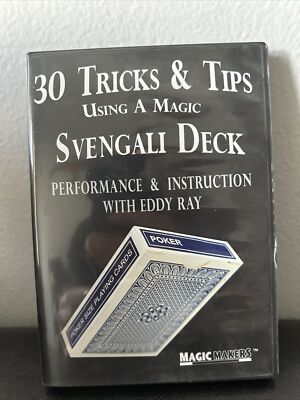 New - 30 Tricks & Tips Using a Magic Svengali Deck DVD Eddy Ray Magic ...