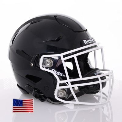 Riddell SpeedFlex ADULT Helmet - White SF-2EG-II Facemask + Chrome US ...