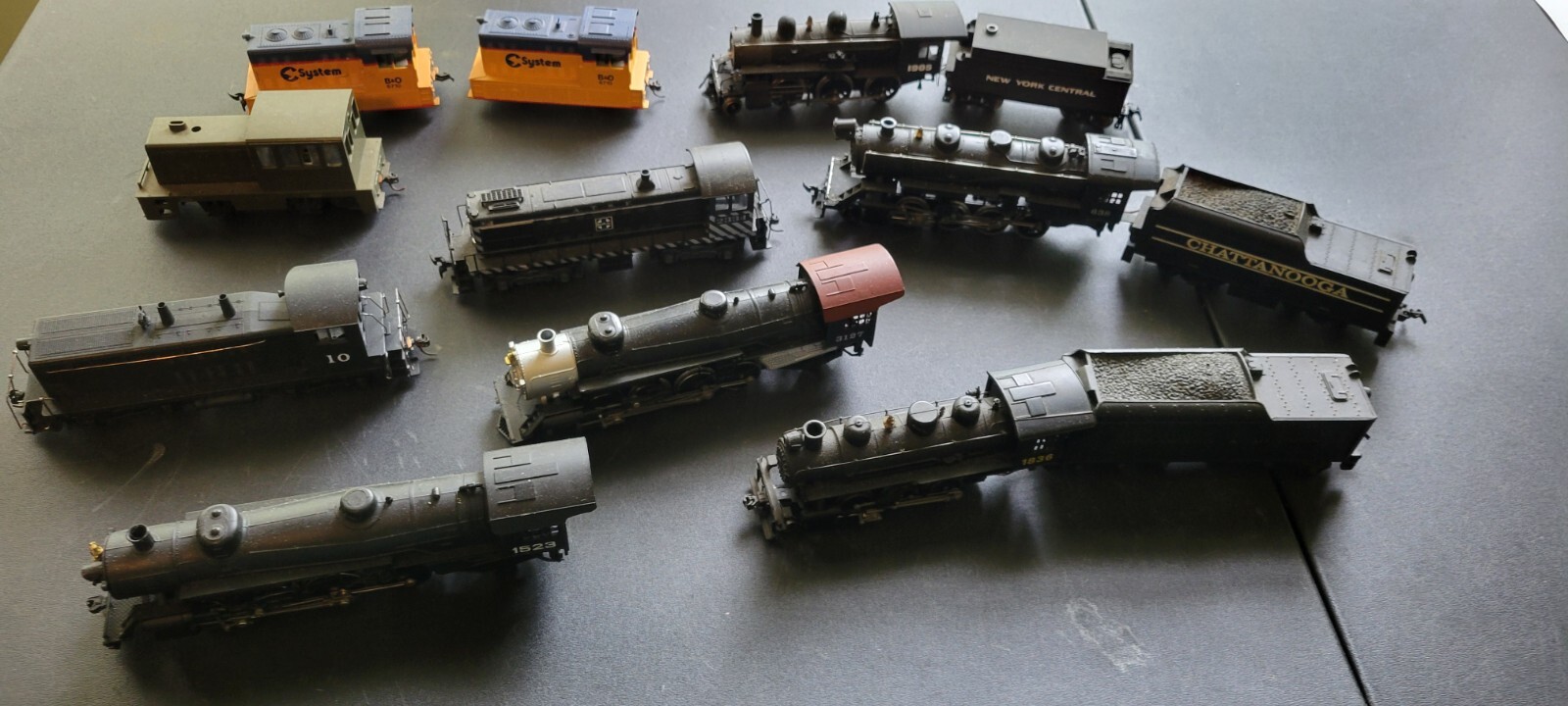 Lot Of 10 Vintage HO Scale Model Railroad Train Engines | eBay