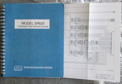 SRS SR620 manual ORIGINAL with SCHEMATICS serial numbers 127 and higher ...