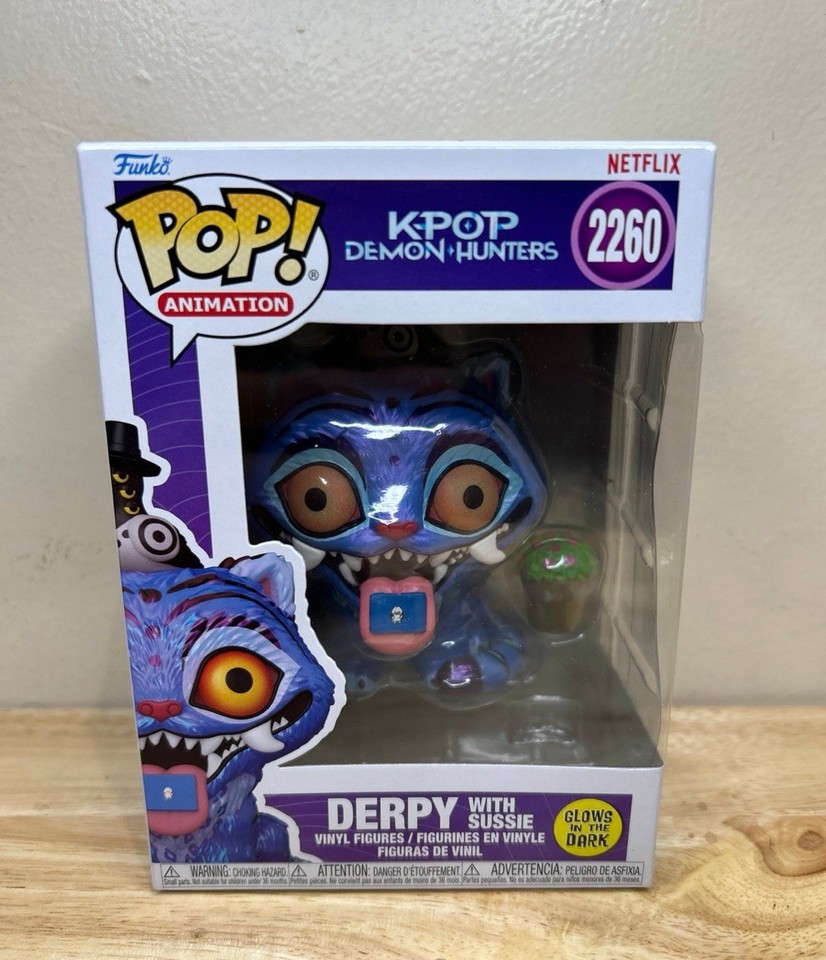 Funko Pop! Animation - Kpop Demon Hunters GITD Derpy With Sussie - #2260 IN HAND | eBay