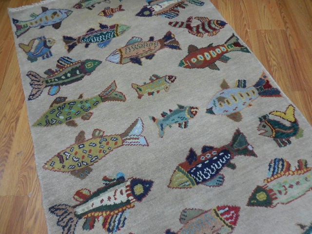 Modernd Fish Sea Animal Designd Rug Turkish Fine Quality 4x6 Ft | eBay