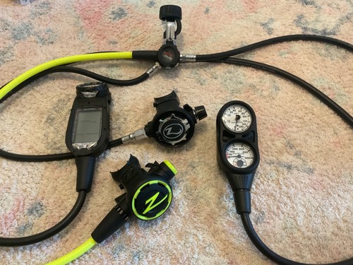 Zeagle Stage 1 and 2 Dive regulators with Oceanic pro plus 3 dive ...