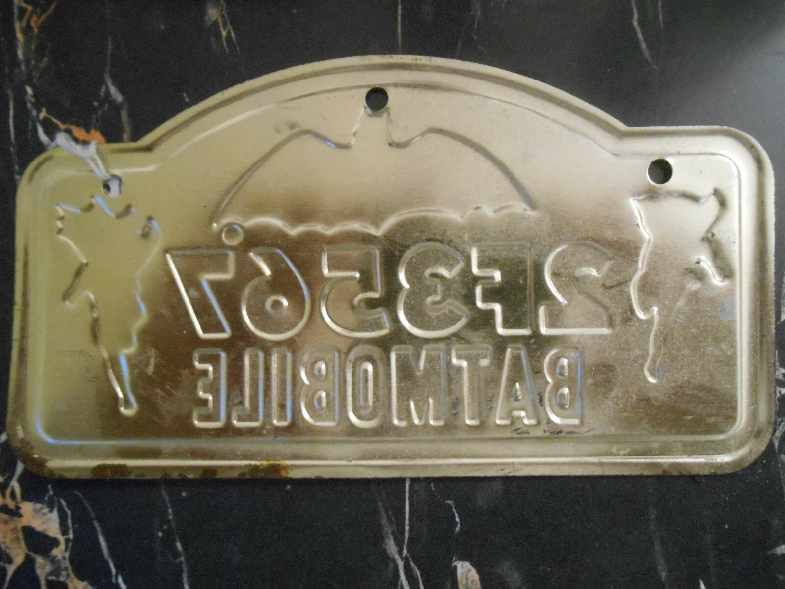 plaque immatriculation batmobile 1966 license plate batman | eBay