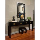 US Seller - Matte Black Elmwood Chinese Ming Console Table with 4 ...