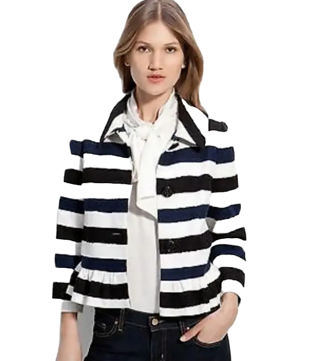 Kate Spade Jacket Womens Ari All Aboard Nautical Pepl… - Gem