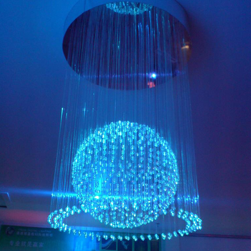 16W RGB LED Fiber Optic Star Ceiling Lights Engine Driver 24RF remote ...