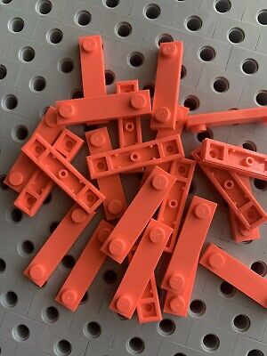 Lego 1x4 Coral Plate Tile With 2 Knobs Studs Modified 24Pcs | eBay