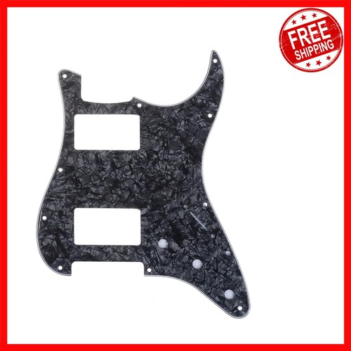 11 Hole Black Pearl Strat Pickguard - Easy Install for Fender Guitar | eBay