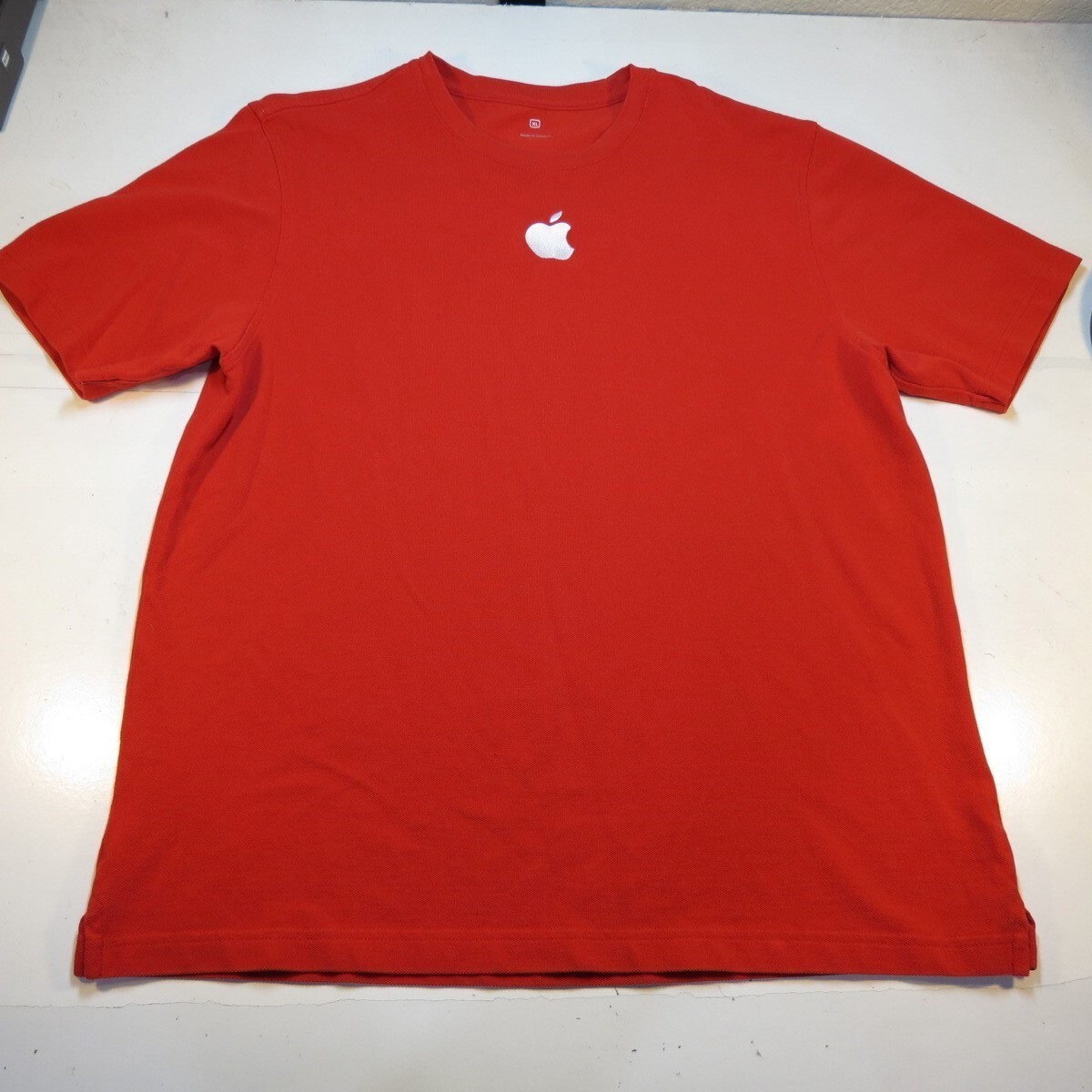 APPLE MAC STORE EMPLOYEE UNIFORM EMBROIDERED TEE T SHIRT Mens XL Red | eBay