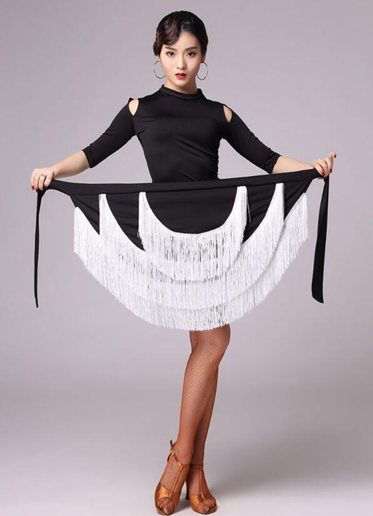 Women Fringe Latin Salsa Cha Cha Paso Double Ballroom Exercise Dance ...