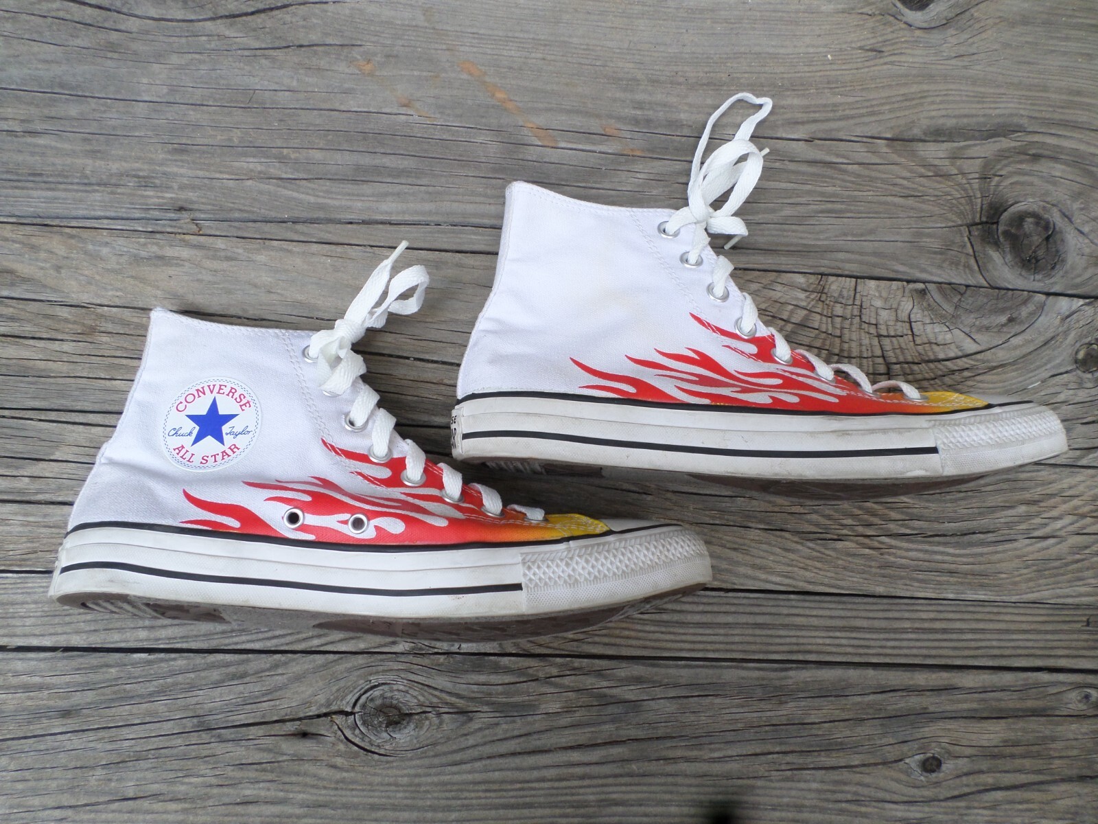 Converse Chuck Taylor All Star Flame Canvas Hi Sneake… - Gem