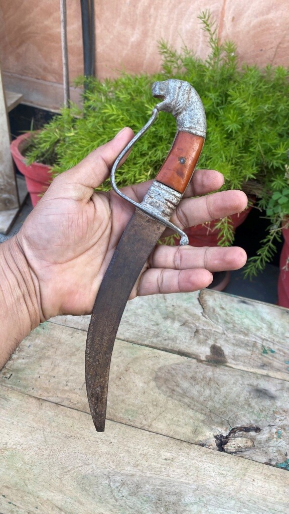 Dagger Blade With Lion Hunt