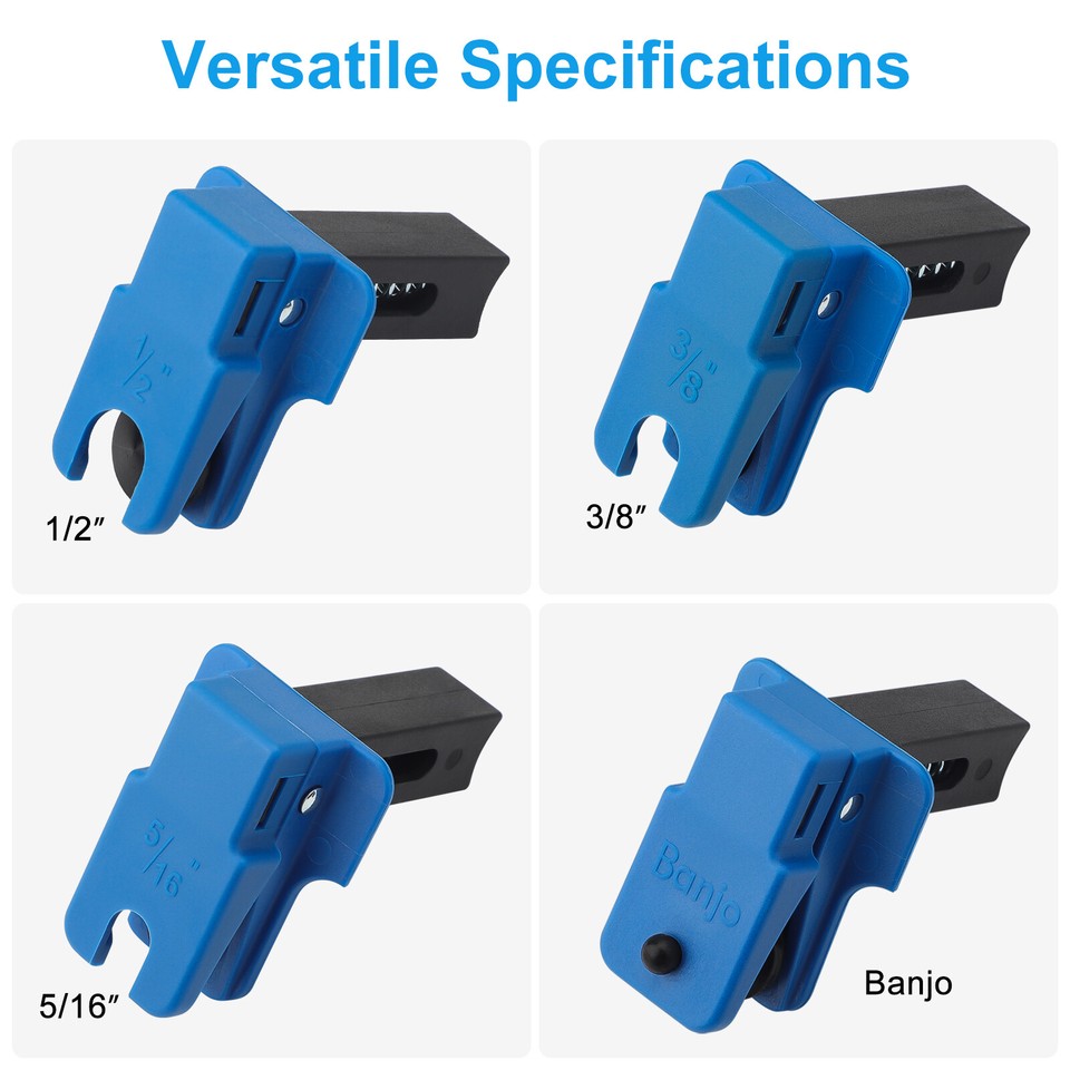 Car Brake Nozzle Clamp Kit Leakproof Oil Pipe Plug Tool Banjo 3/8" 5/16 ...