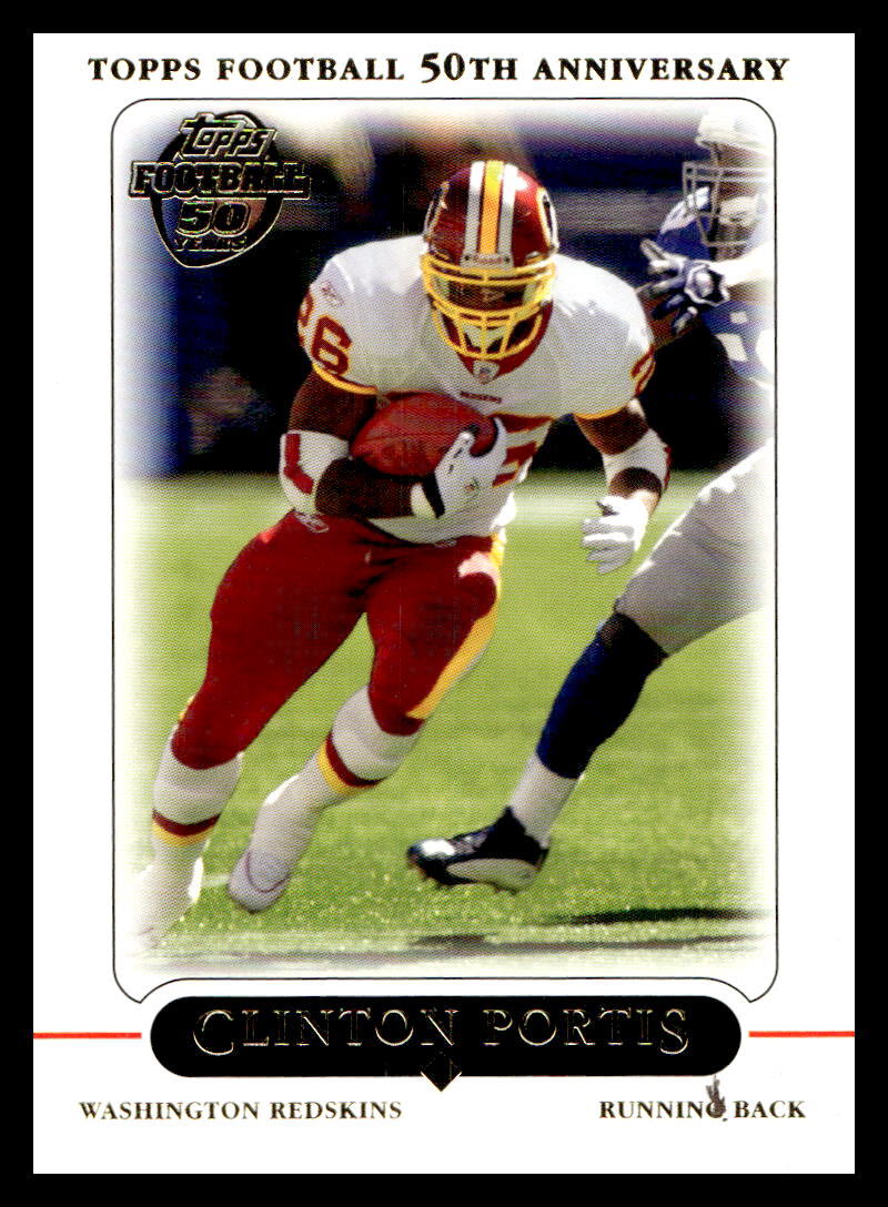 2005 Topps #77 Clinton Portis Washington Redskins | eBay