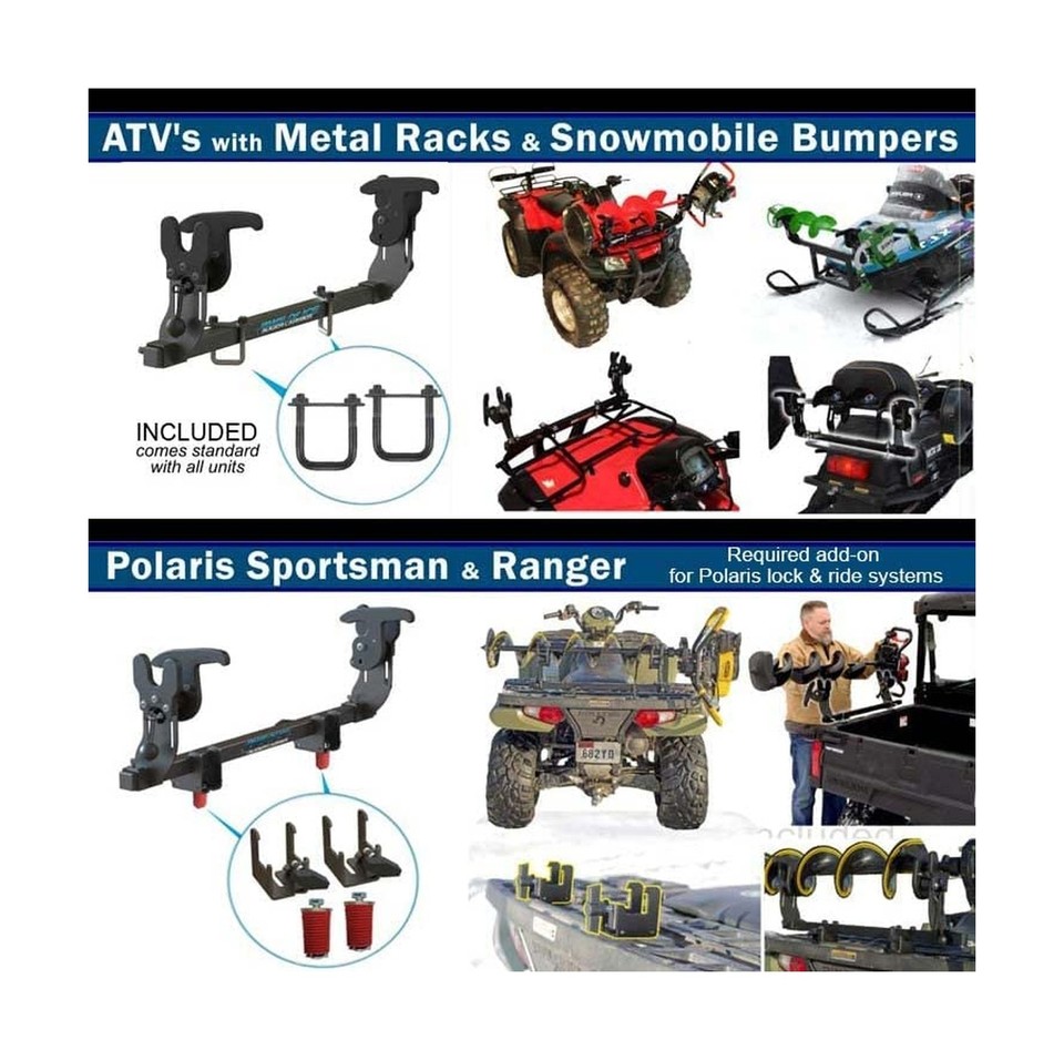 Auger Carrier Mount Rack for ATV, Snowmobile, UTV and More | eBay